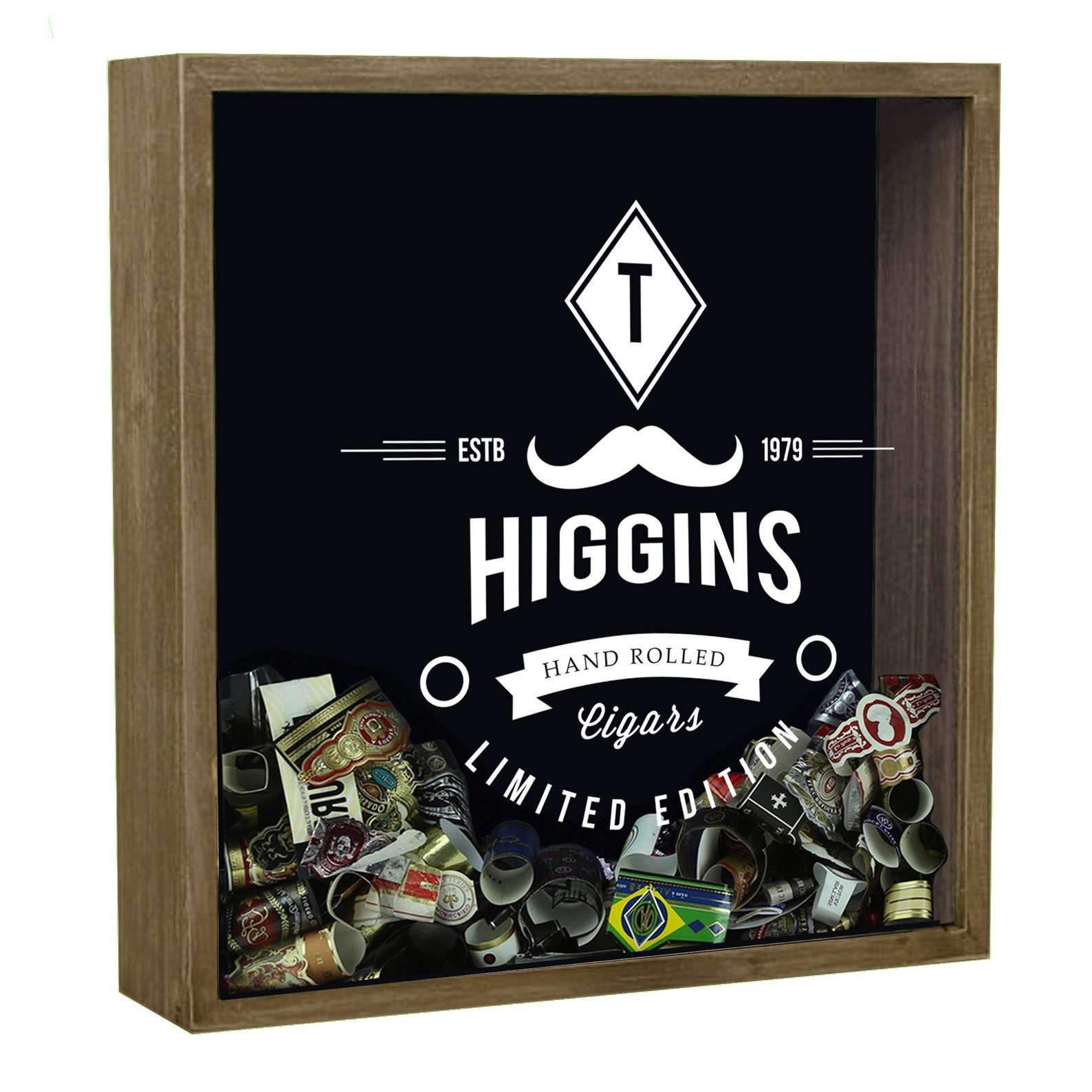 Cigar Band Custom Shadow Box, Personalized Cigar Bands, Englishman ...