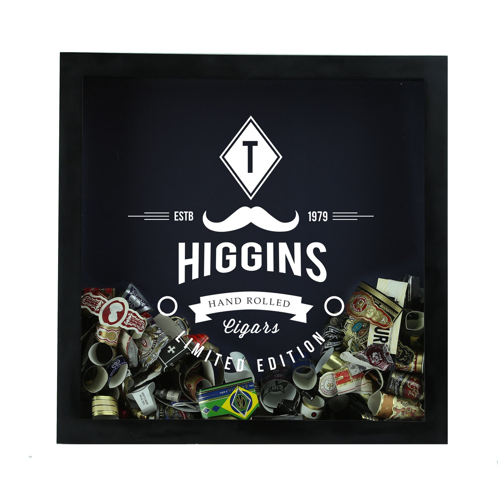 Cigar Band Custom Shadow Box, Personalized Cigar Bands, Englishman ...