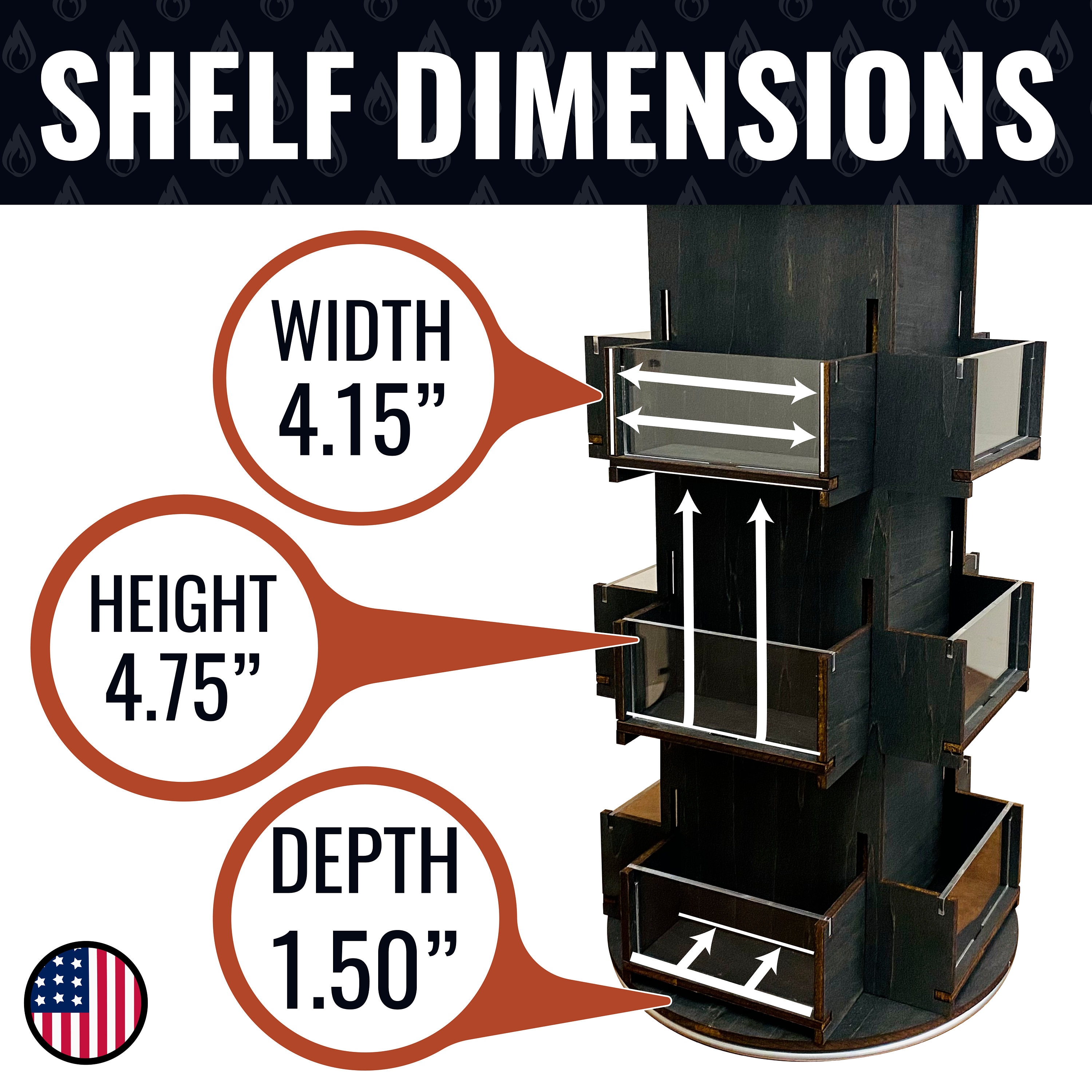 Rotating Display For Table Tops