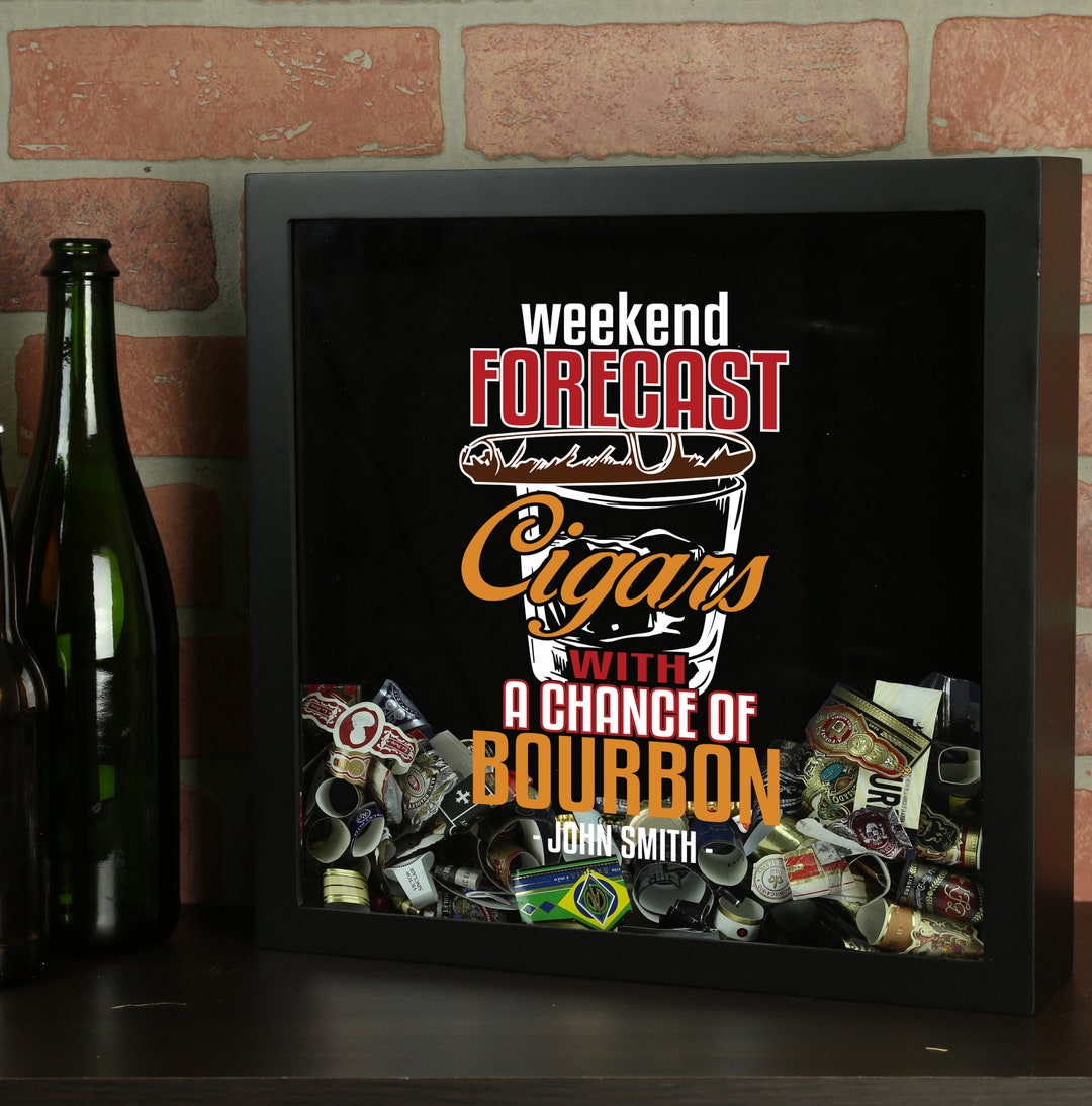 Cigar Band Custom Shadow Box, Personalized Cigar Bands, Weekend Forcast ...