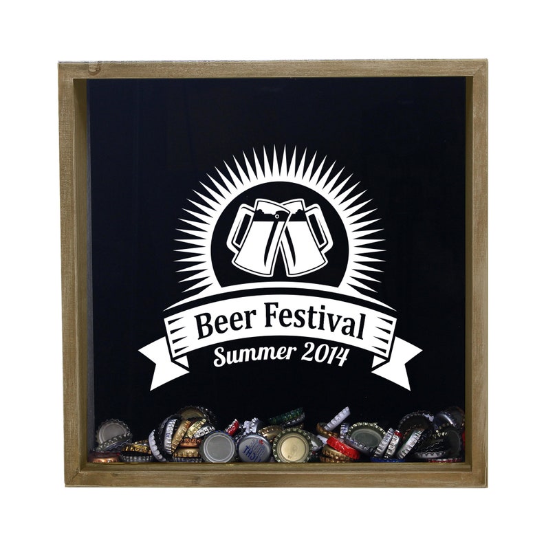 Beer Cap Shadow Box Beer Festival Shadow Box Beer Top - Etsy