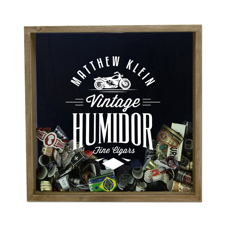 Cigar Band Custom Shadow Box, Personalized Cigar Bands, Motorcycle ...