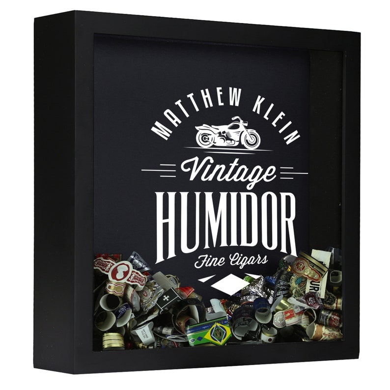 Cigar Band Custom Shadow Box, Personalized Cigar Bands, Motorcycle ...