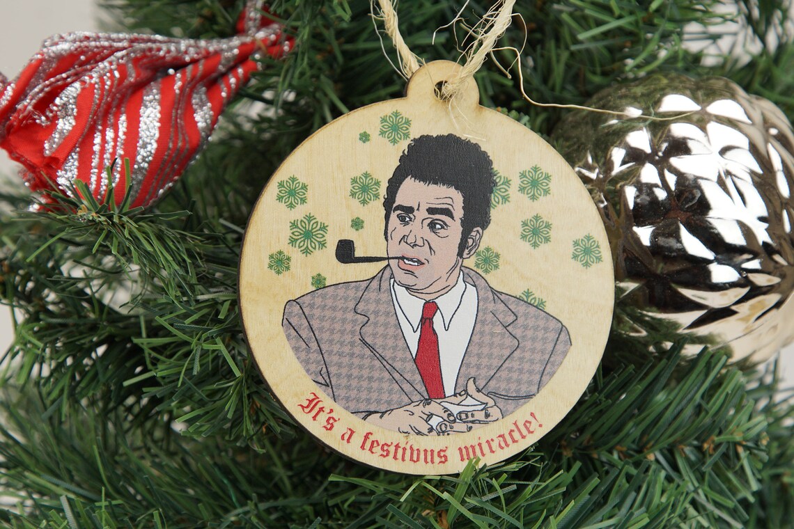 Seinfeld Christmas Ornaments Set of 4, Seinfeld Inspired Festivus ...