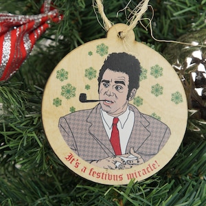 Seinfeld Christmas Ornaments Set of 4, Seinfeld Inspired Festivus ...