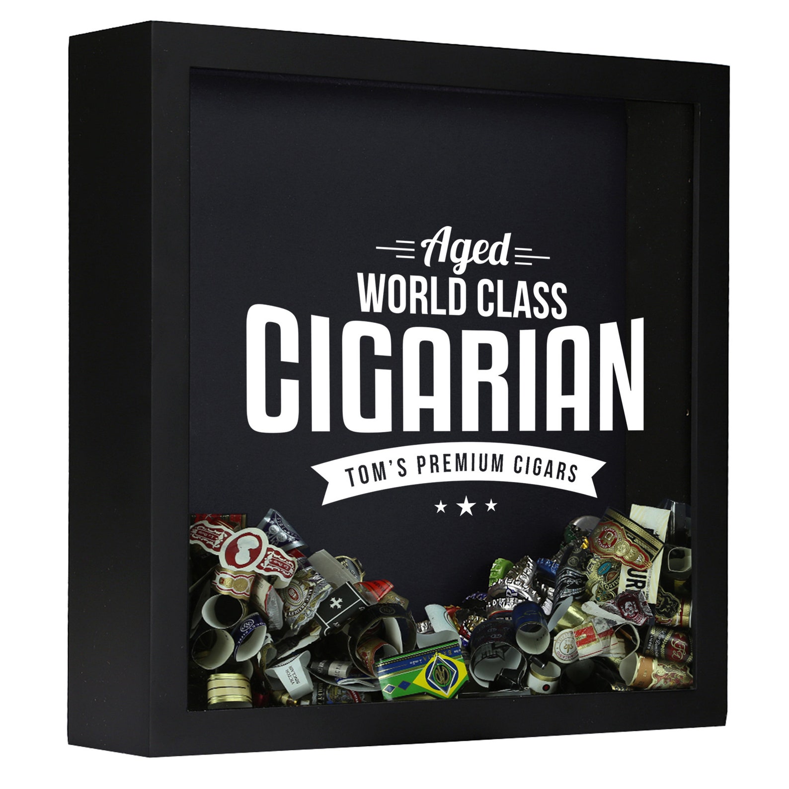 Cigar Band Custom Shadow Box Personalized Cigar Bands - Etsy