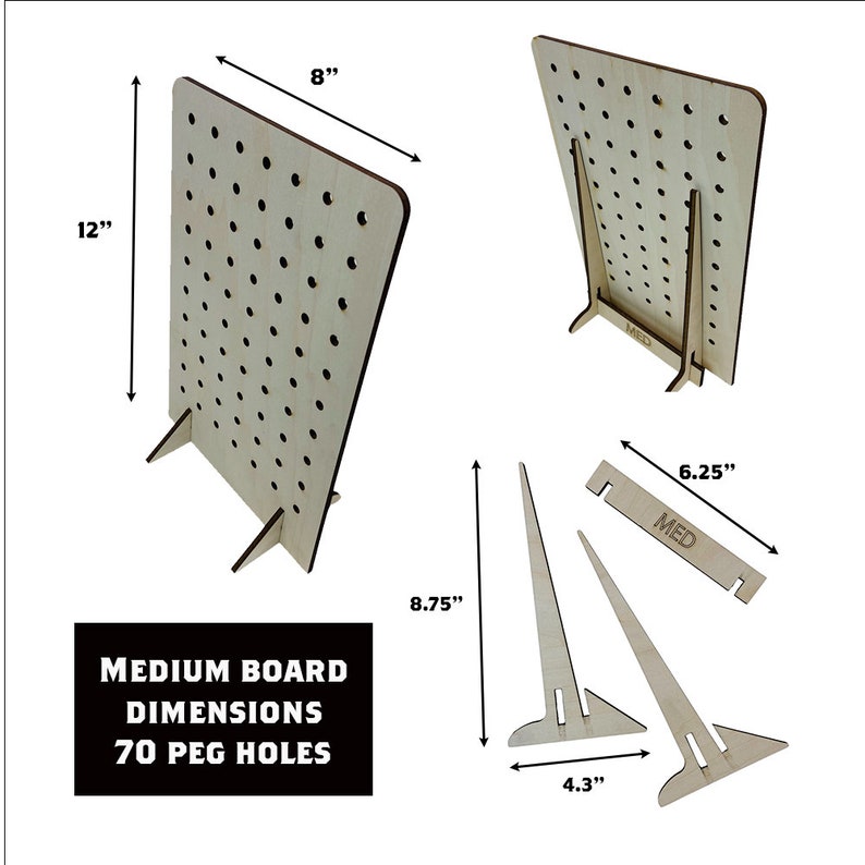 Medium Pegboard Display, Craft Fair Display, Farmers Market Display ...