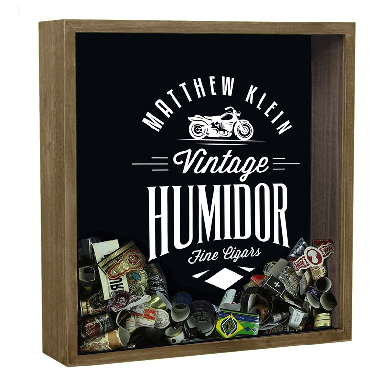 Cigar Band Custom Shadow Box, Personalized Cigar Bands, Motorcycle ...