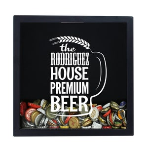 Personalized Beer Cap Shadow Box, Premium Beer Shadow Box - Beer Bottle ...
