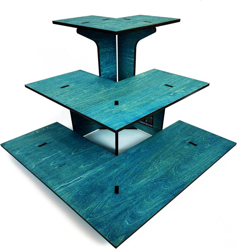 3-tier Retail Table Display Corner Stand With Shelves for Products ...