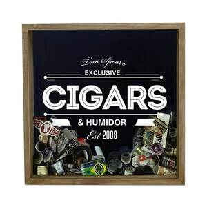 Cigar Band Custom Shadow Box, Personalized Cigar Bands, Exclusive ...