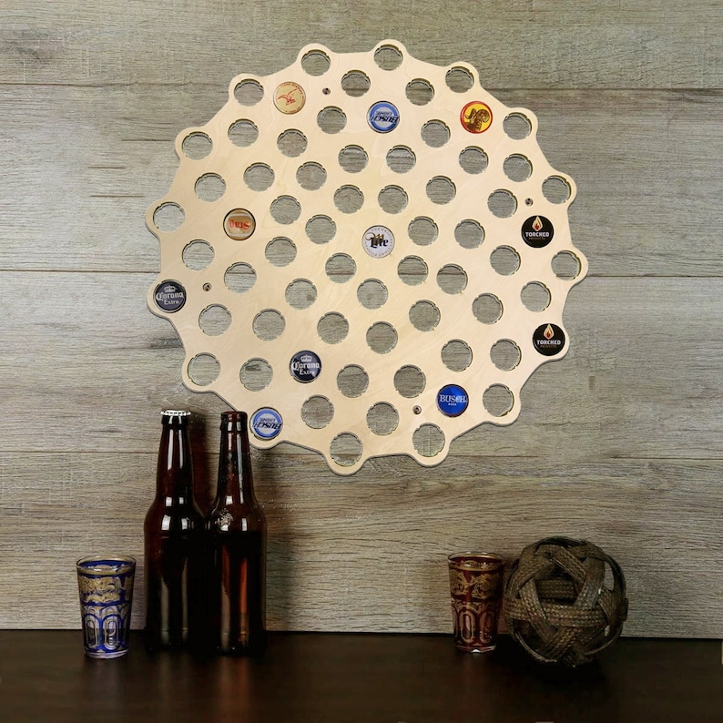 Beer Cap Collector Map, Craft Beer Cap Display Art, Craft Beer Lover ...