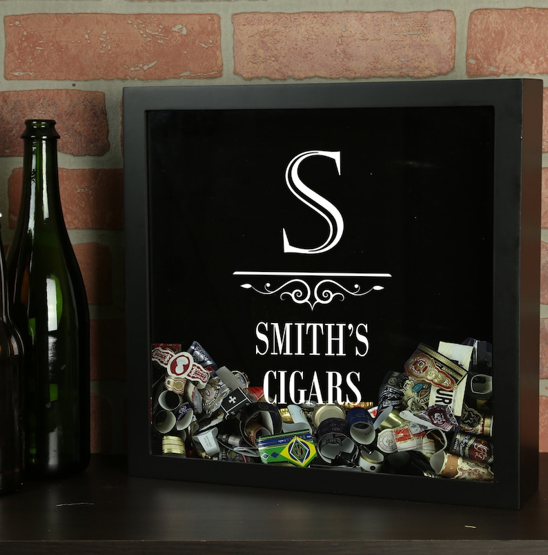 Cigar Band Custom Shadow Box, Personalized Cigar Bands, Woodrow - Etsy