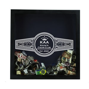 Personalized Cigar Band Shadow Box, Personalized Cigar Bands, Cigar ...