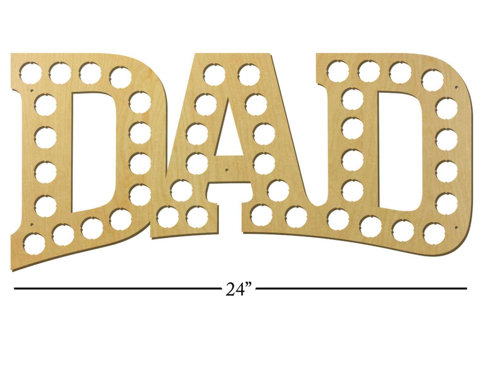 Beer Cap Map "dad" Word Sign, Bottle Cap Holder, Wood Beer Cap Display ...