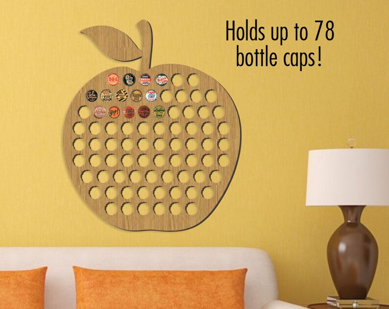 Apple Hard Cider Cap Collector, Beer Cap Holder, Beer Cap Collection ...