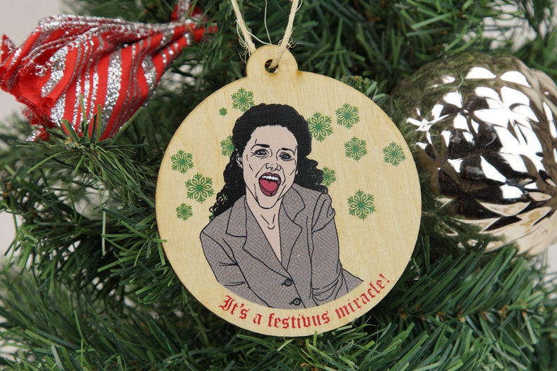 Seinfeld Christmas Ornaments Set of 4, Seinfeld Inspired Festivus ...