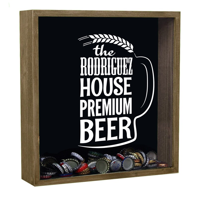 Personalized Beer Cap Shadow Box Premium Beer Shadow Box | Etsy