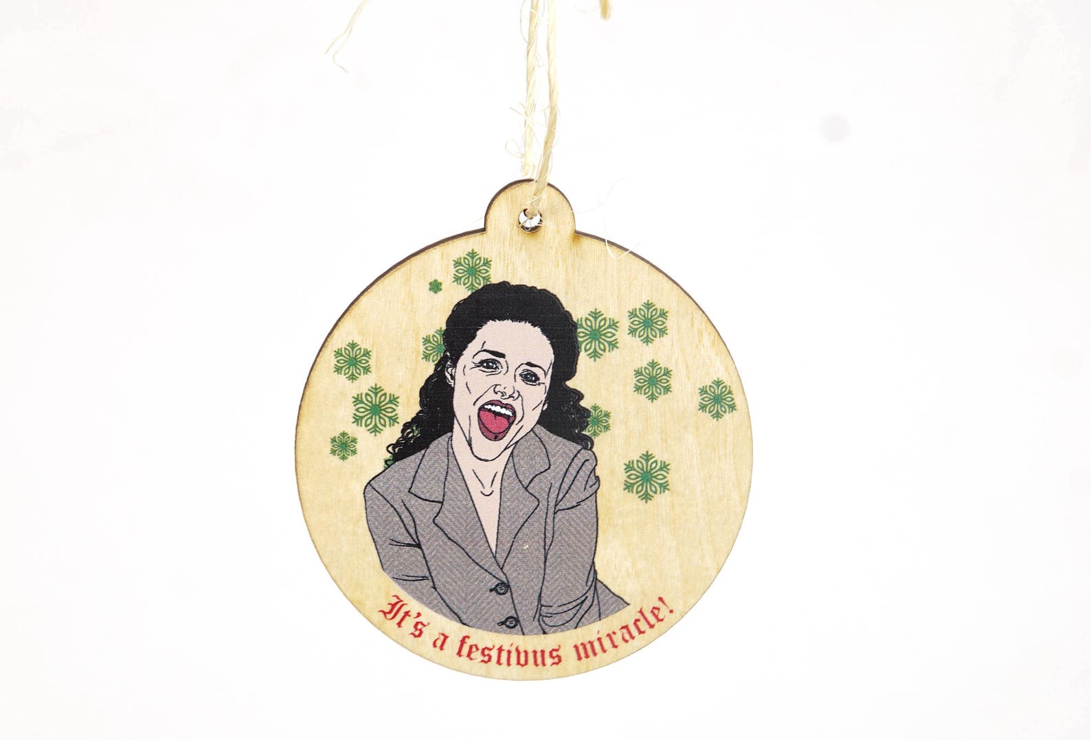 Seinfeld Christmas Ornaments Set of 4, Seinfeld Inspired Festivus ...