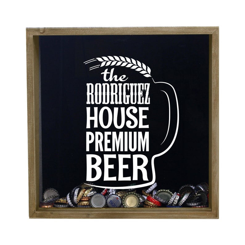 Personalized Beer Cap Shadow Box Premium Beer Shadow Box | Etsy