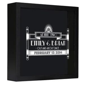 Personalized Ticket Shadow Box, Personalized Ticket Collection Box ...
