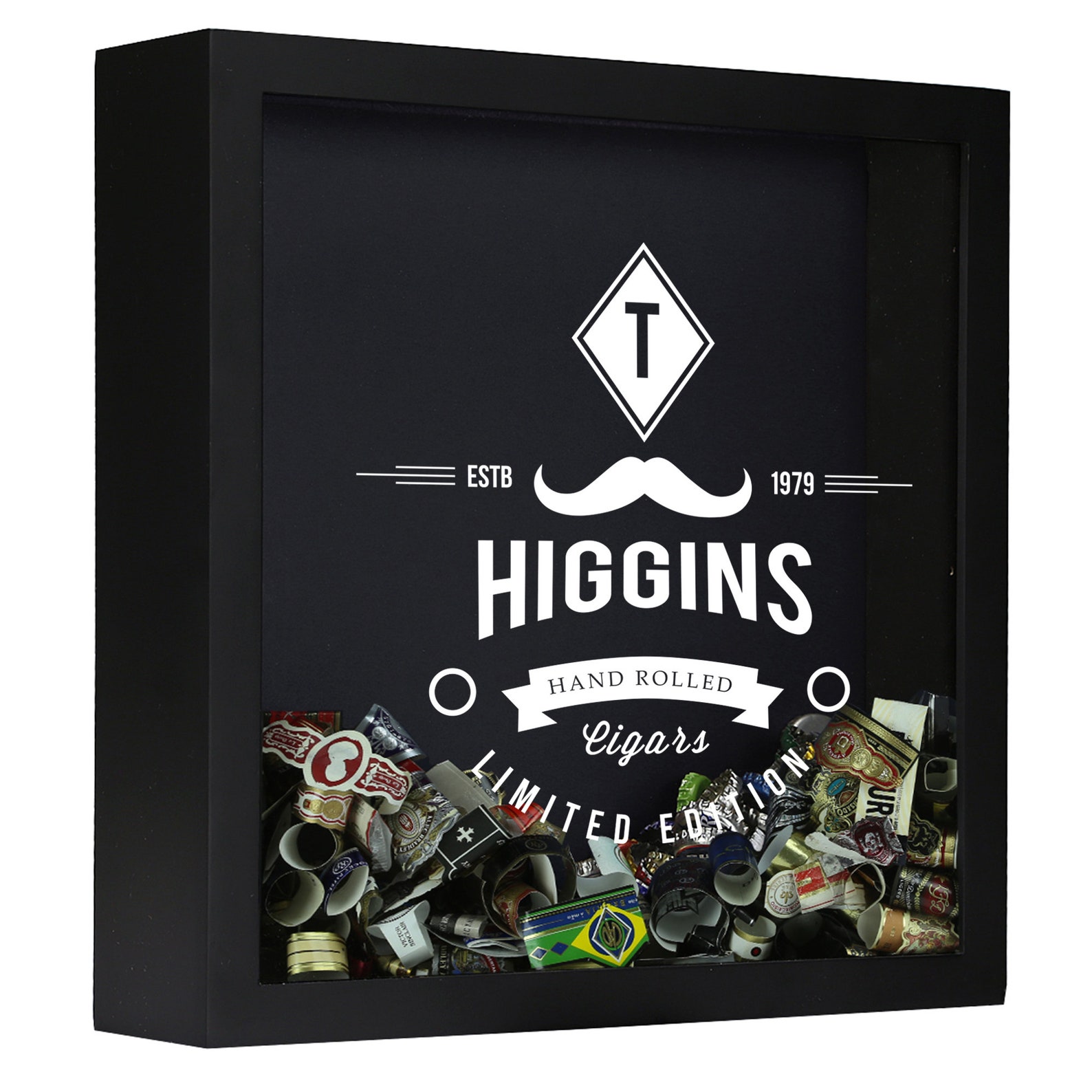 Cigar Band Custom Shadow Box, Personalized Cigar Bands, Englishman ...
