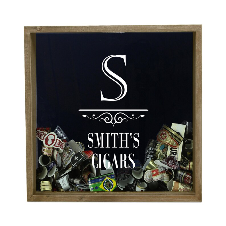 Cigar Band Custom Shadow Box, Personalized Cigar Bands, Woodrow - Etsy