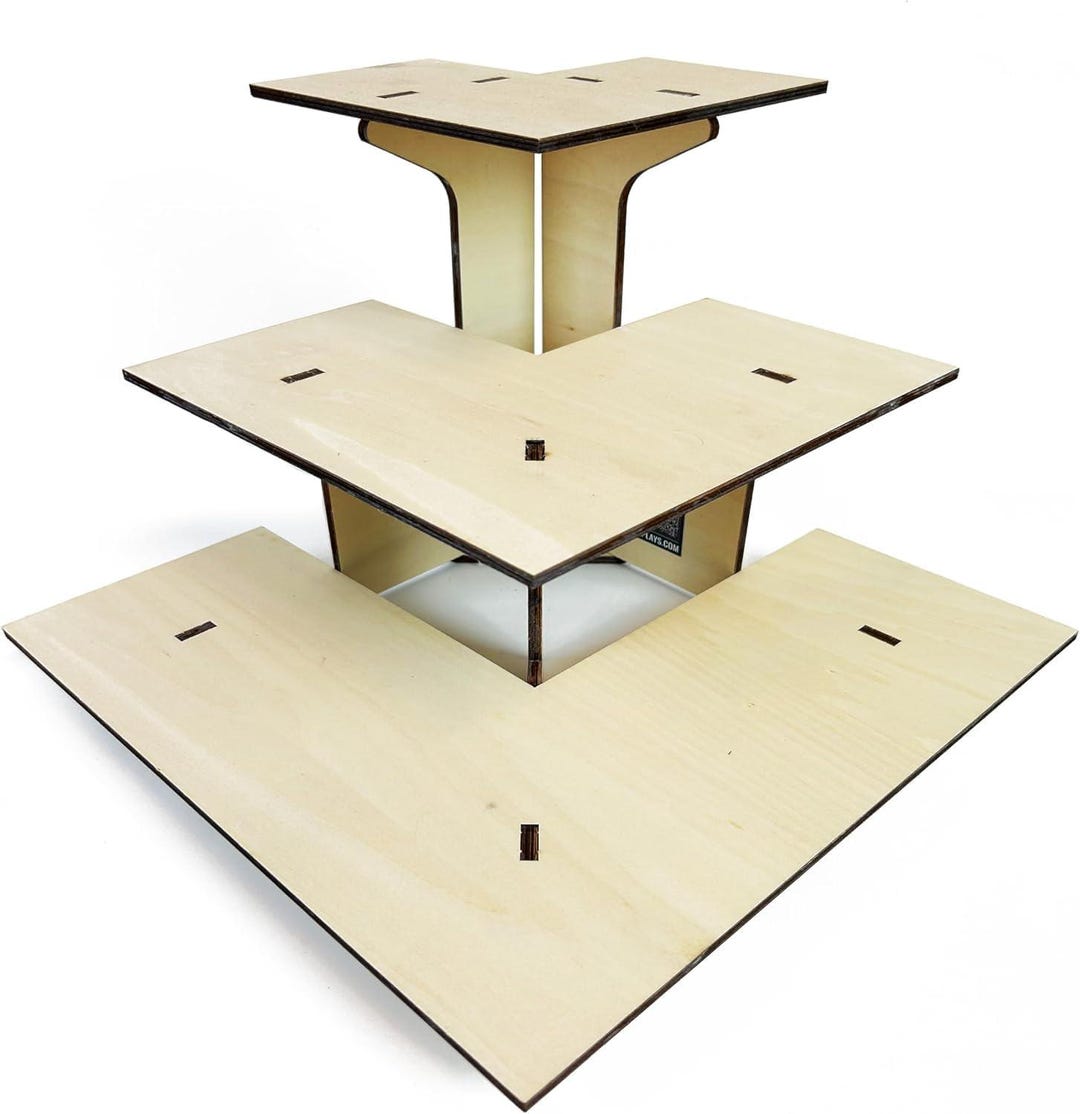 3-tier Retail Table Display Corner Stand With Shelves for Products ...