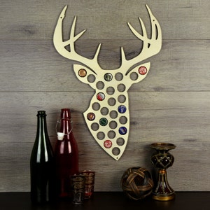 Buck Beer Cap Map, Buck Design Beer Cap Holder, Beer Bottle Cap ...