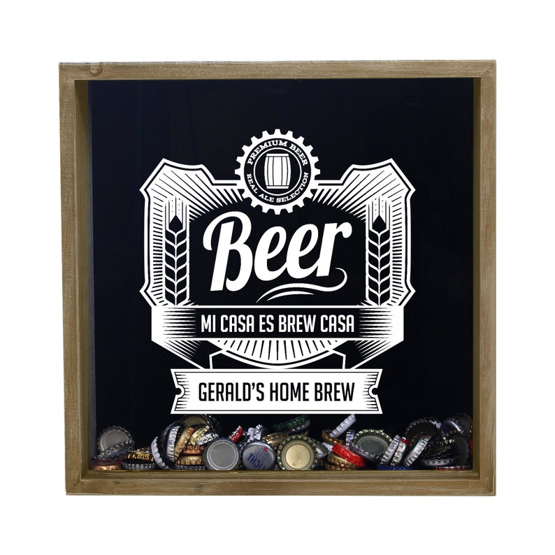 Personalized Beer Cap Shadow Box Brew Casa Beer Cap Shadow - Etsy