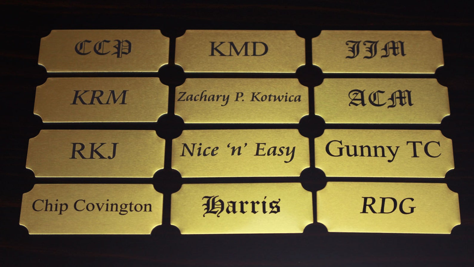 Personalized Nameplate Engraved Brass Nameplate | Etsy