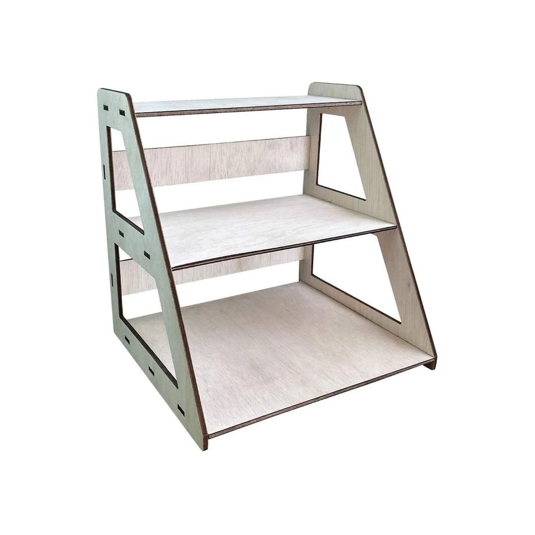 Wooden Portable Retail Table Display Stand Countertop 3 Step Riser ...