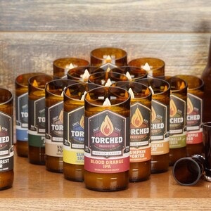 Beer Candle Handmade Beer Bottle Candle, Soy 8oz Beer Candle, Man ...