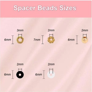 2530 Pcs - 6MM Black, White & Gold Beads Set Bracelet and Jewelry Kit ...