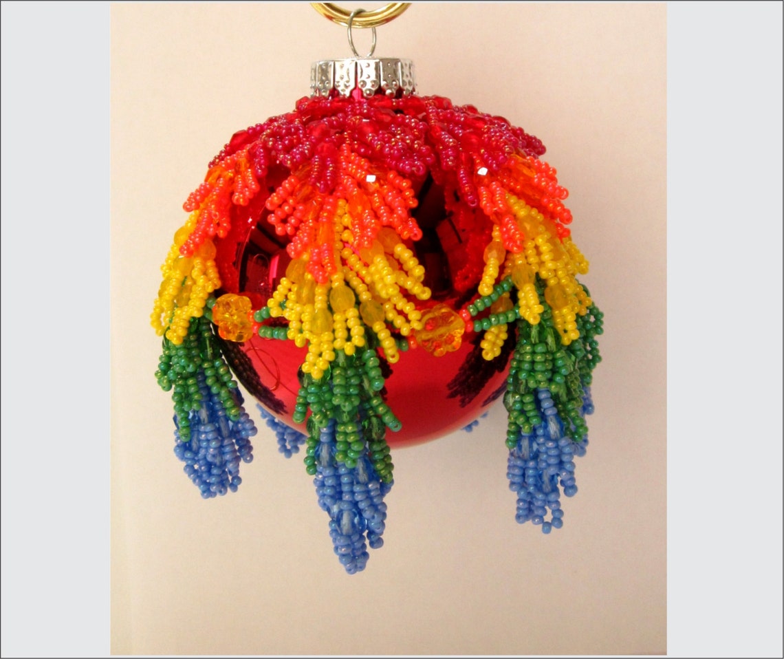 A Very Rainbow Christmas Ornament Instructions - Etsy