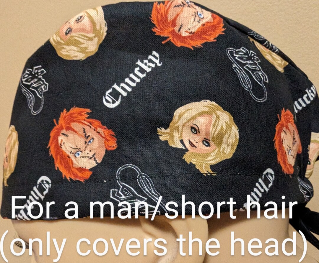 Skull Cap , Tie Back , Scrub Cap , Clown , Horror Movie , Chucky - Etsy