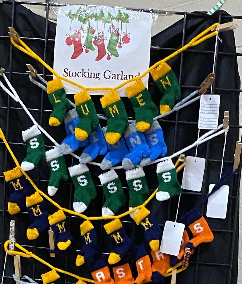 Mini Stockings Garland - Etsy