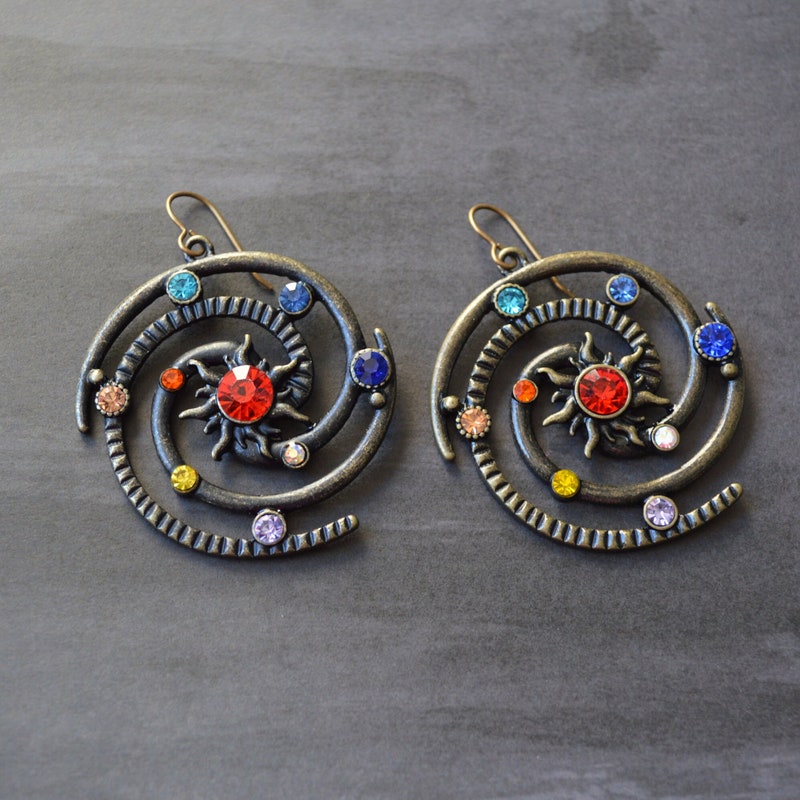 Solar System Earrings - Etsy