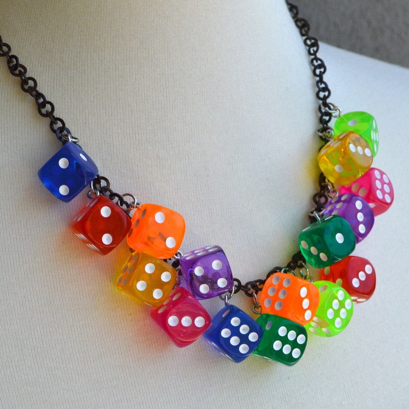 Dice Necklace - Etsy