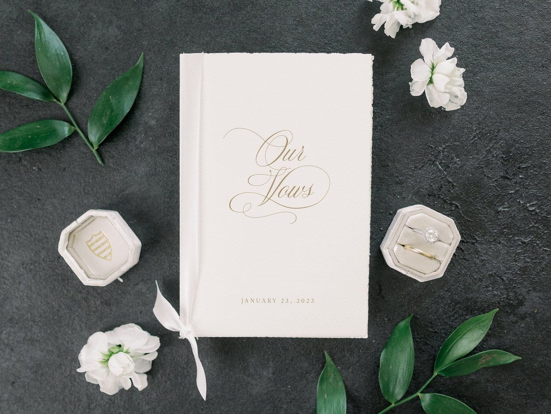 Our Vows Script Vow Books, Wedding Ceremony, Letter Exchange - Etsy