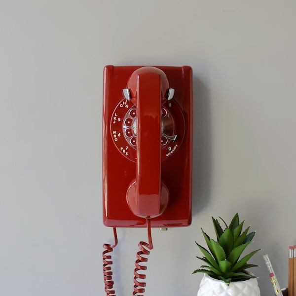 Rotary Wall Phone - Etsy