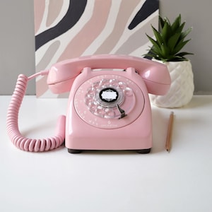 Pink Rotary Dial Phone by Automatic Electric, Restored and Working - Etsy