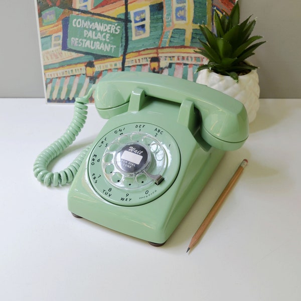 Green Rotary Phone - Etsy
