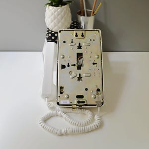 White Rotary Dial Wall Phone, Restored and Working - Etsy