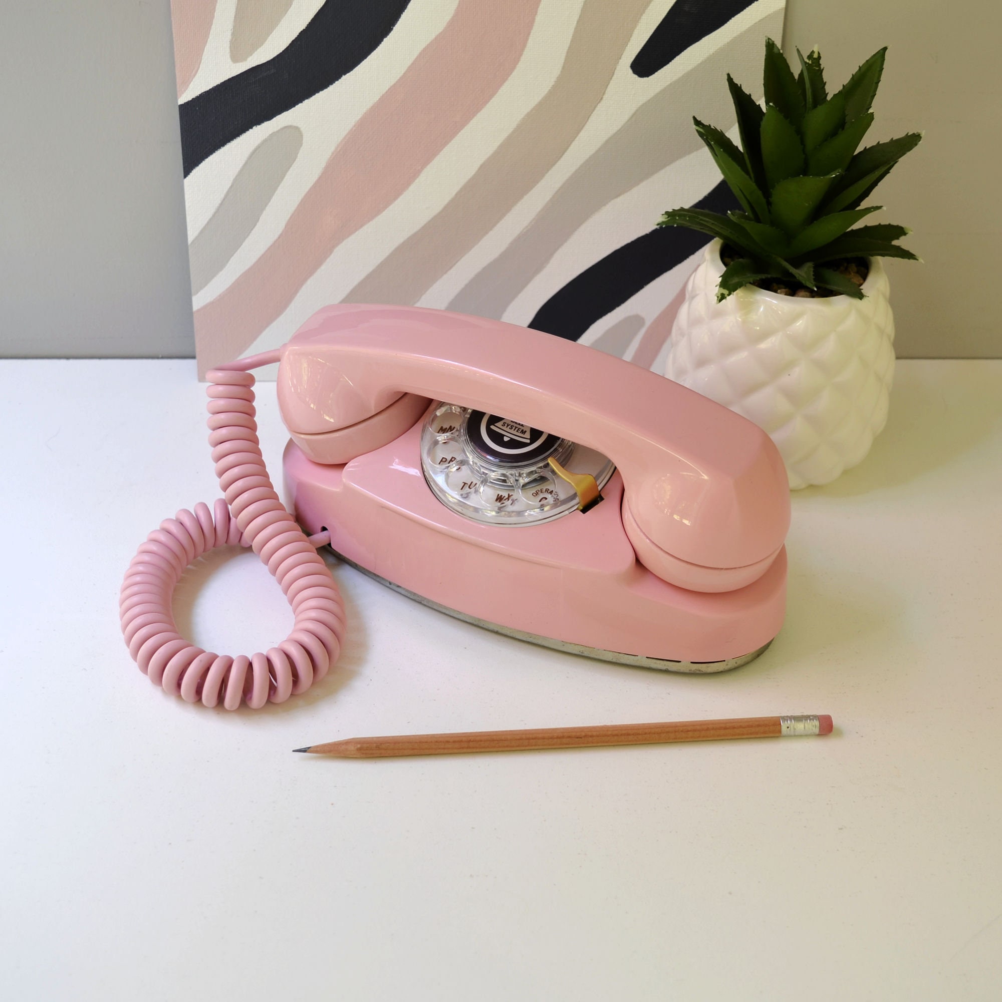 Pink Rotary Phone