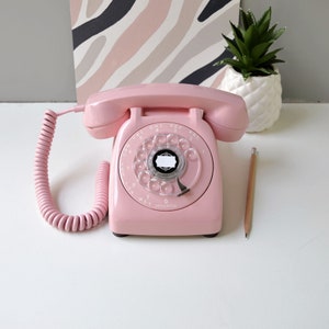 Pink Rotary Dial Phone by Automatic Electric, Restored and Working - Etsy
