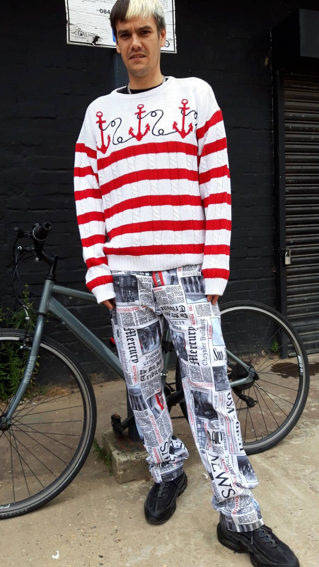 Authentic Vintage 90s Christian Dior Mens Red/white Nautical Striped ...