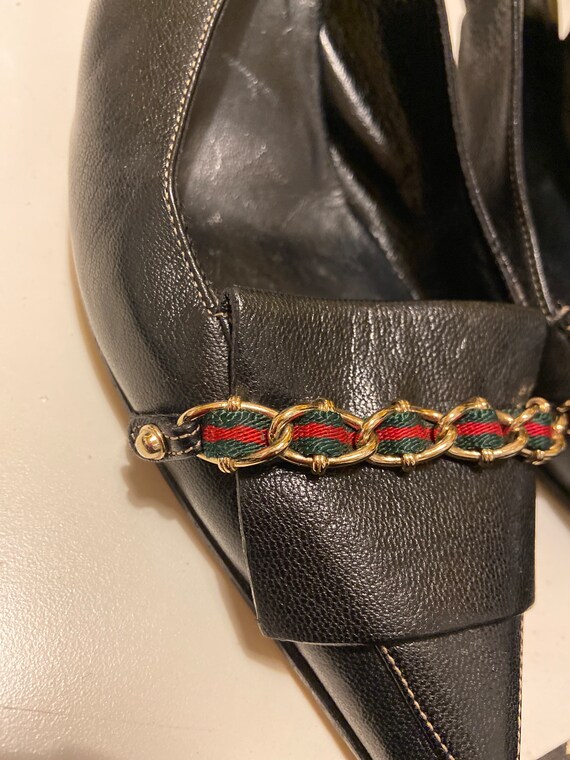 Authentic vintage 2000s Gucci ladies black leather sl… - Gem