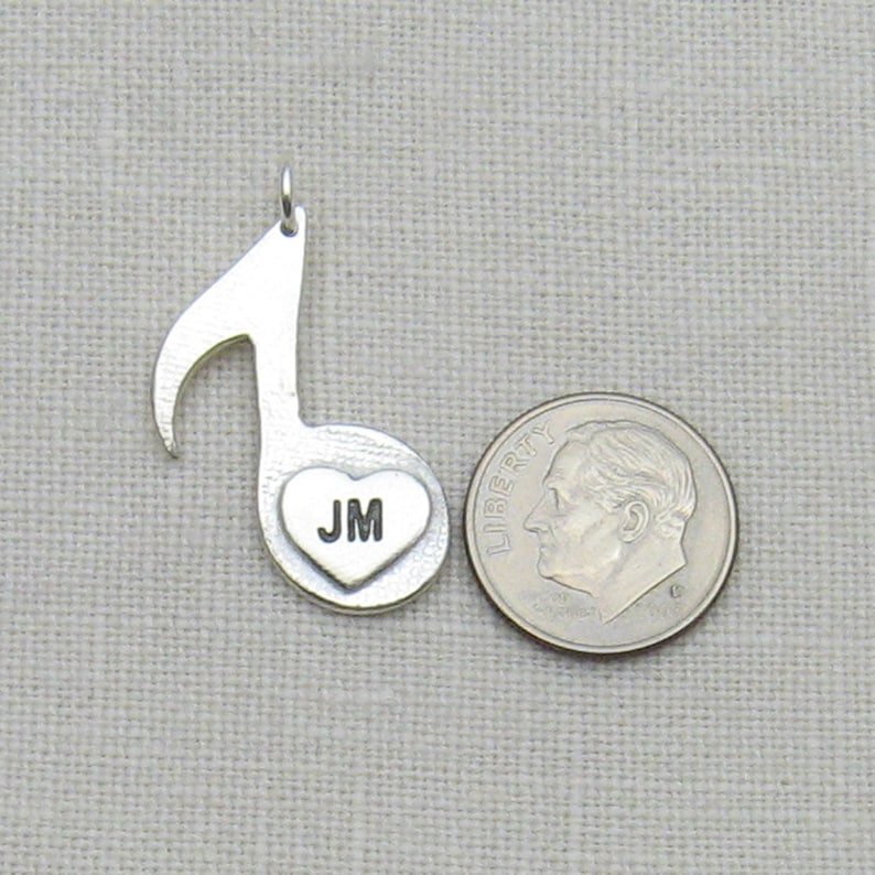 Fingerprint Music Note Pendant Personalized Handwriting - Etsy