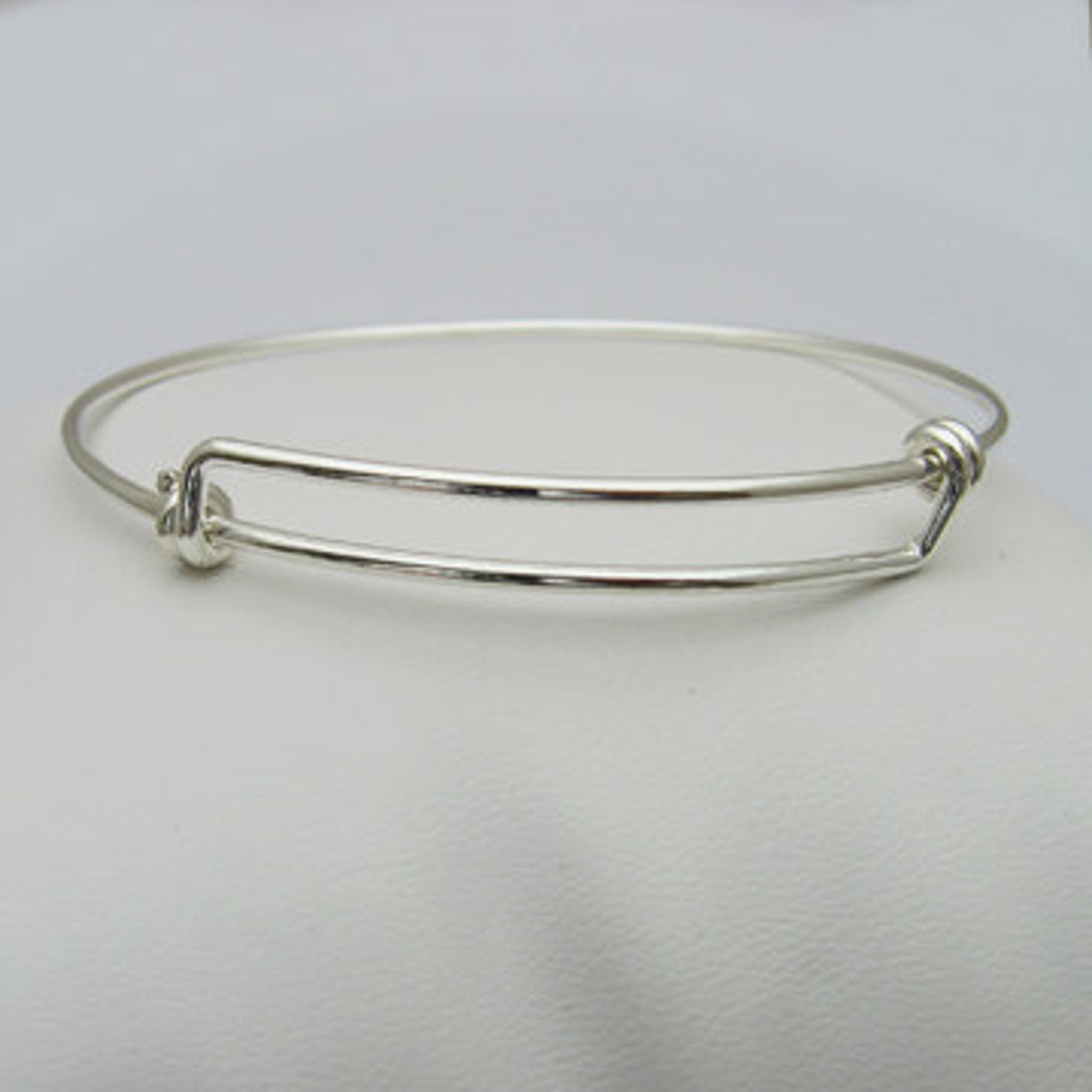 Sterling Silver Expandable Bangle Bracelet: Fingerprint and Handwriting ...